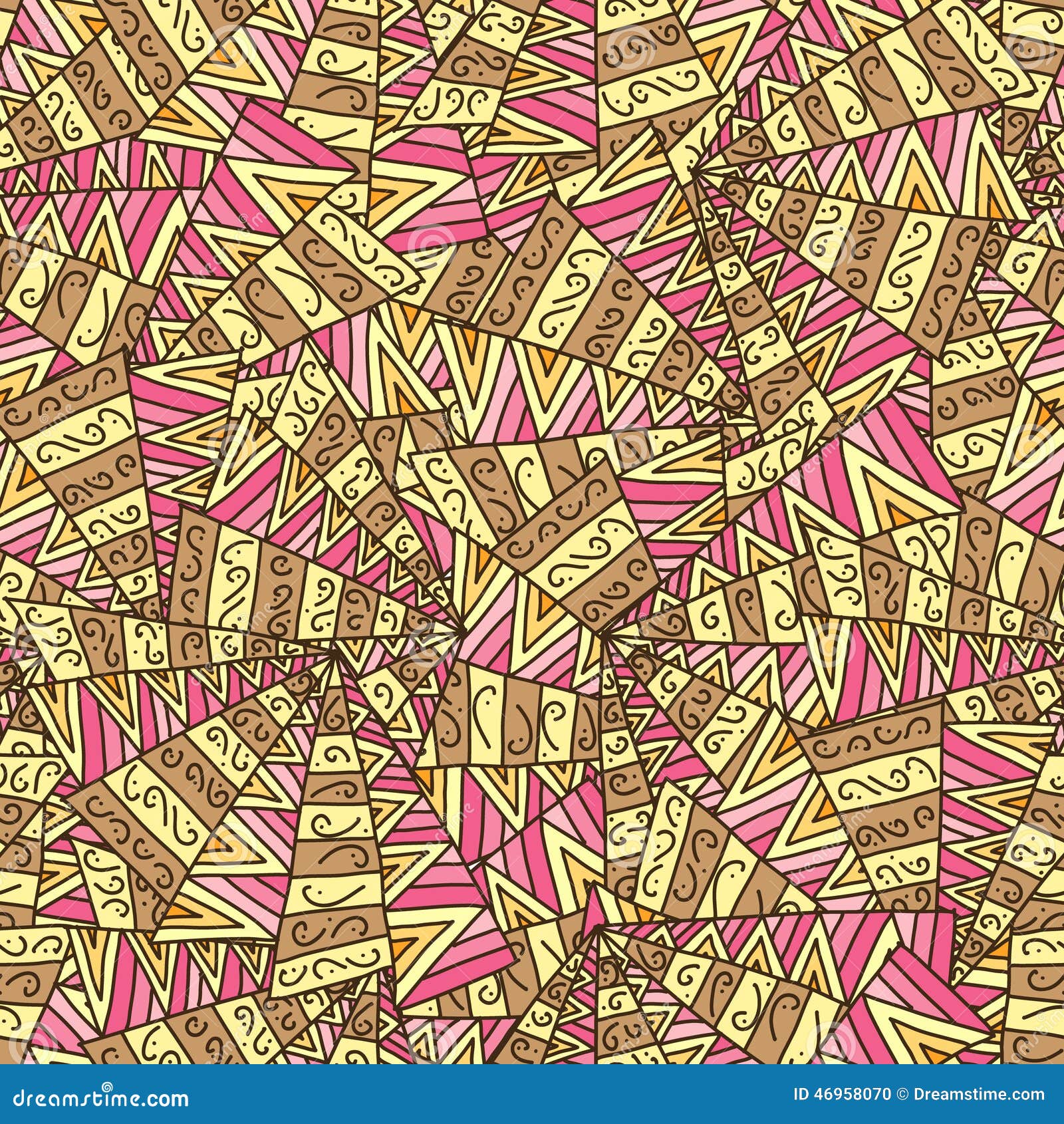 Color Doodles Seamless Pattern Stock Vector - Illustration of pattern ...