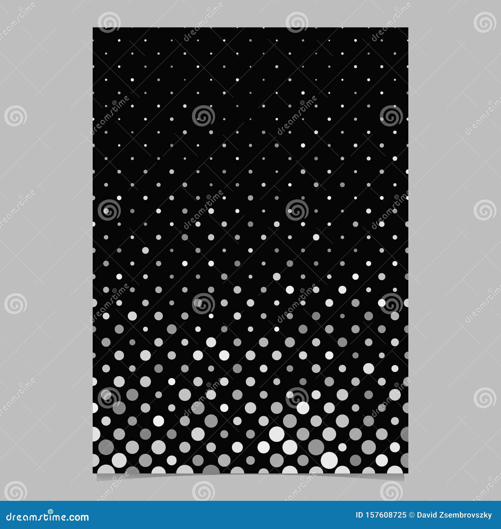 Color Dot Pattern Brochure Template - Vector Document Background Graphic Stock Vector ...