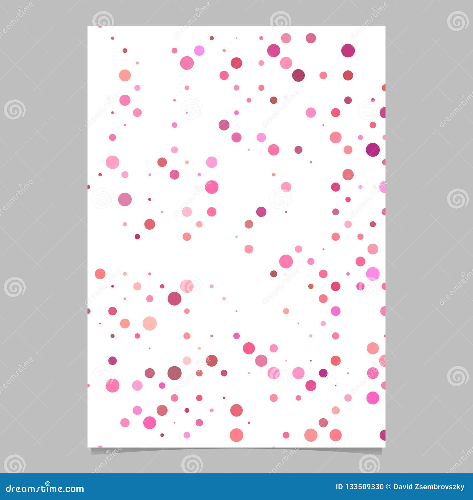 Color Dot Pattern Flyer Template - Vector Cover Background Graphic ...
