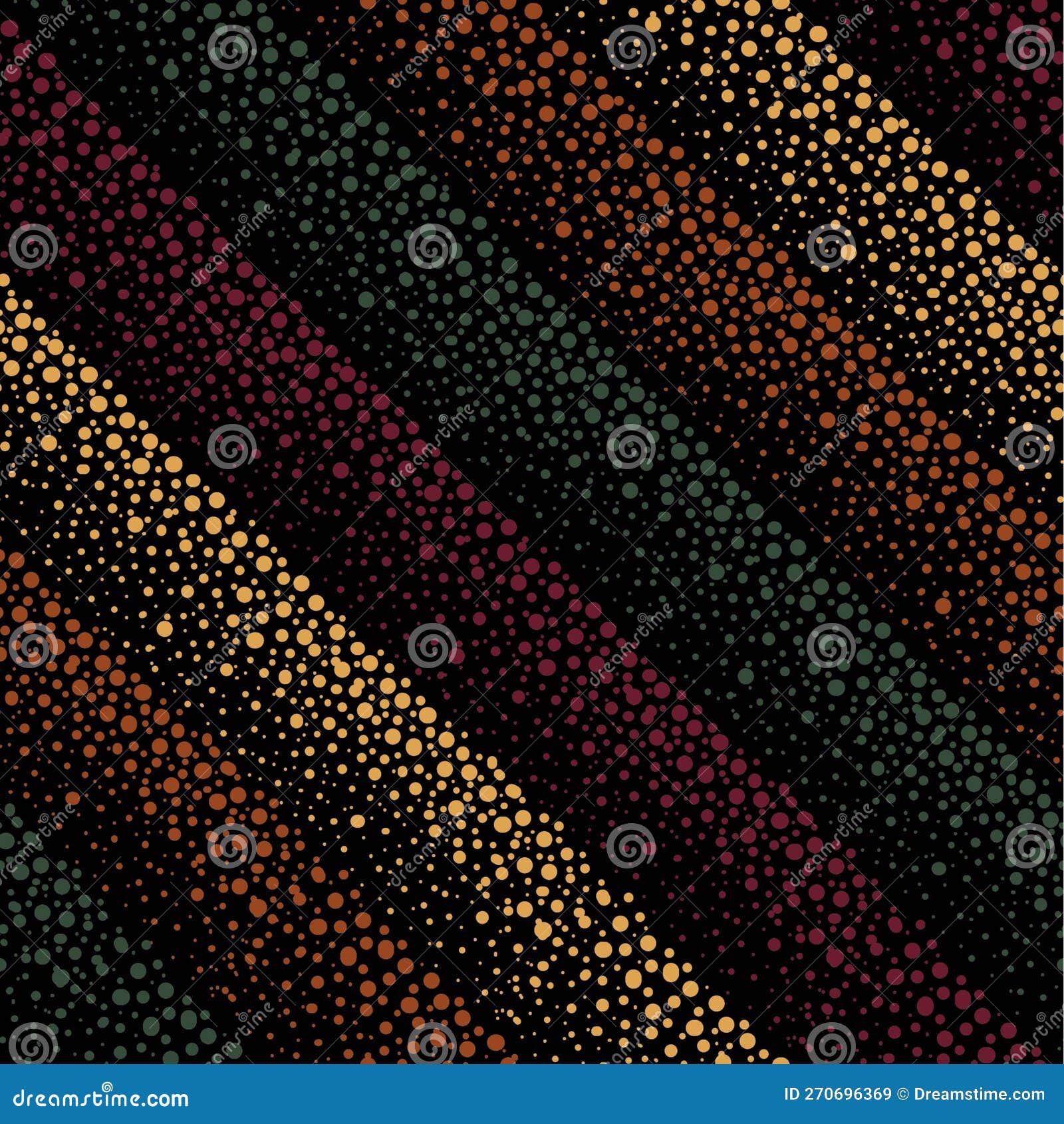 Color Dotted Diagonals Seamless Wallpaper Stock Vector - Illustration ...