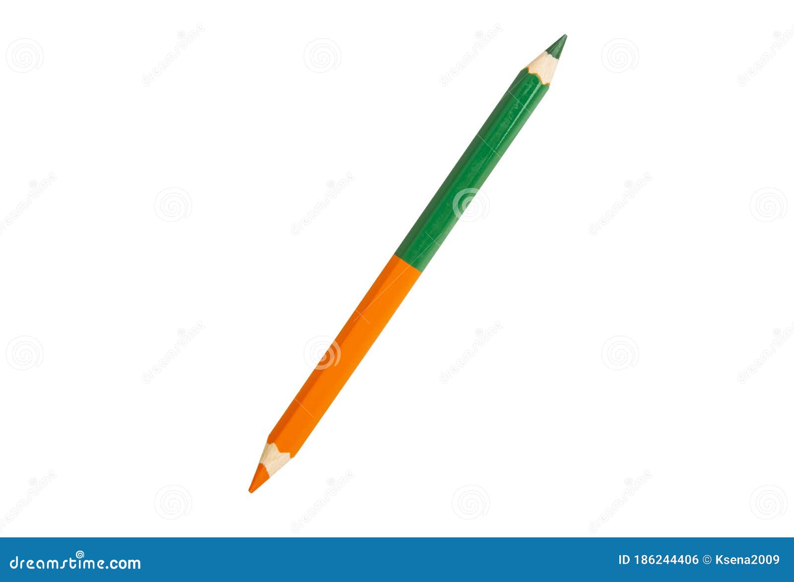 Color Double-sided Pencils Isolated Stock Photo - Image of equipment ...