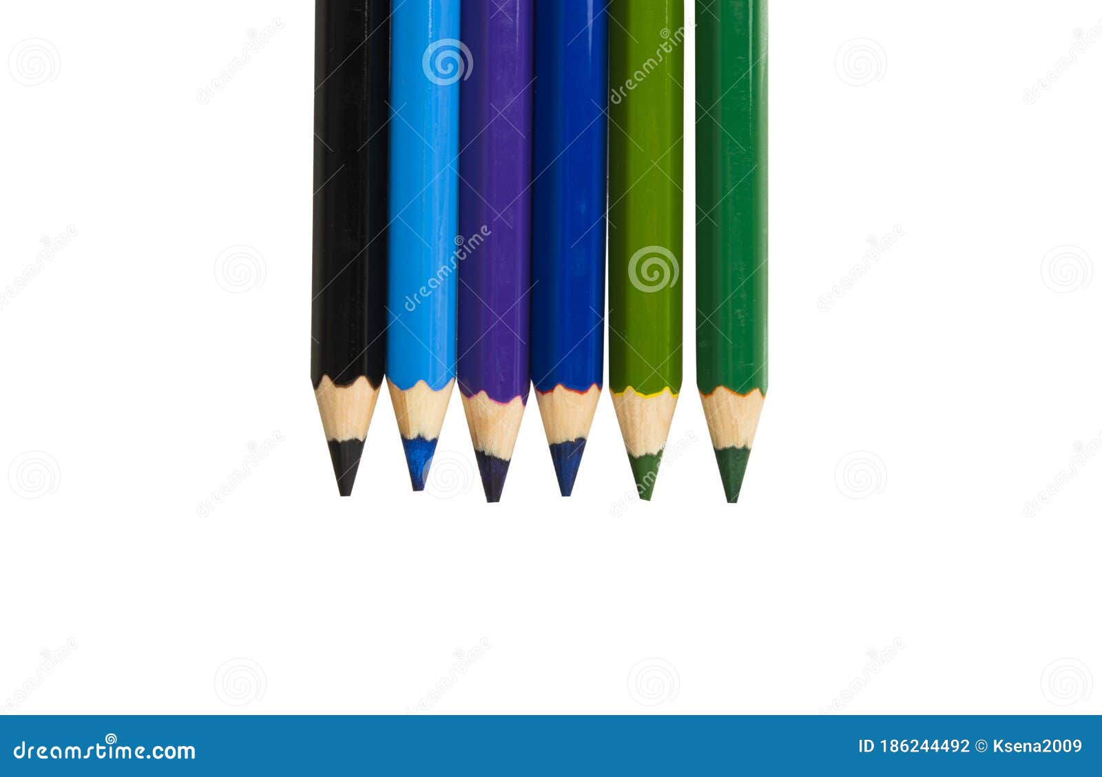 Color Double-sided Pencils Isolated Stock Photo - Image of creative ...