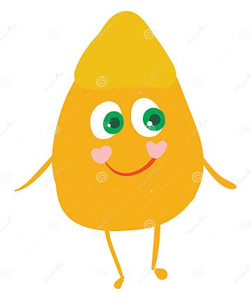 Happy Corn Kernel, Vector or Color Illustration Stock Vector ...