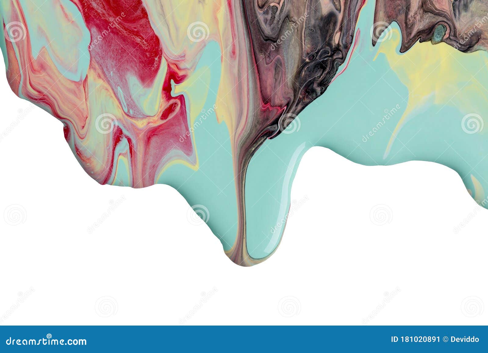 Color dripping paint stock image. Image of drop, flow - 181020891