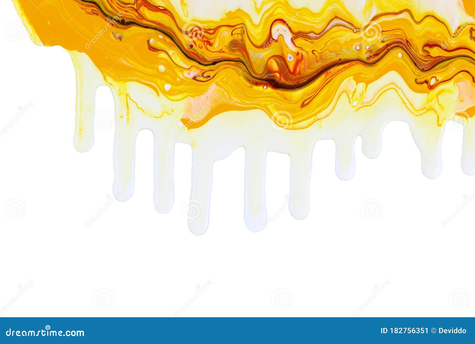 Color dripping paint stock illustration. Illustration of colorful ...