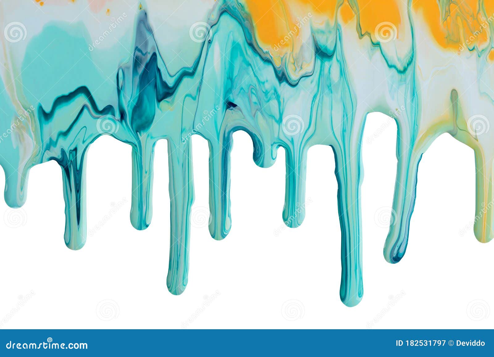Color dripping paint stock image. Image of orange, fantastic - 182531797