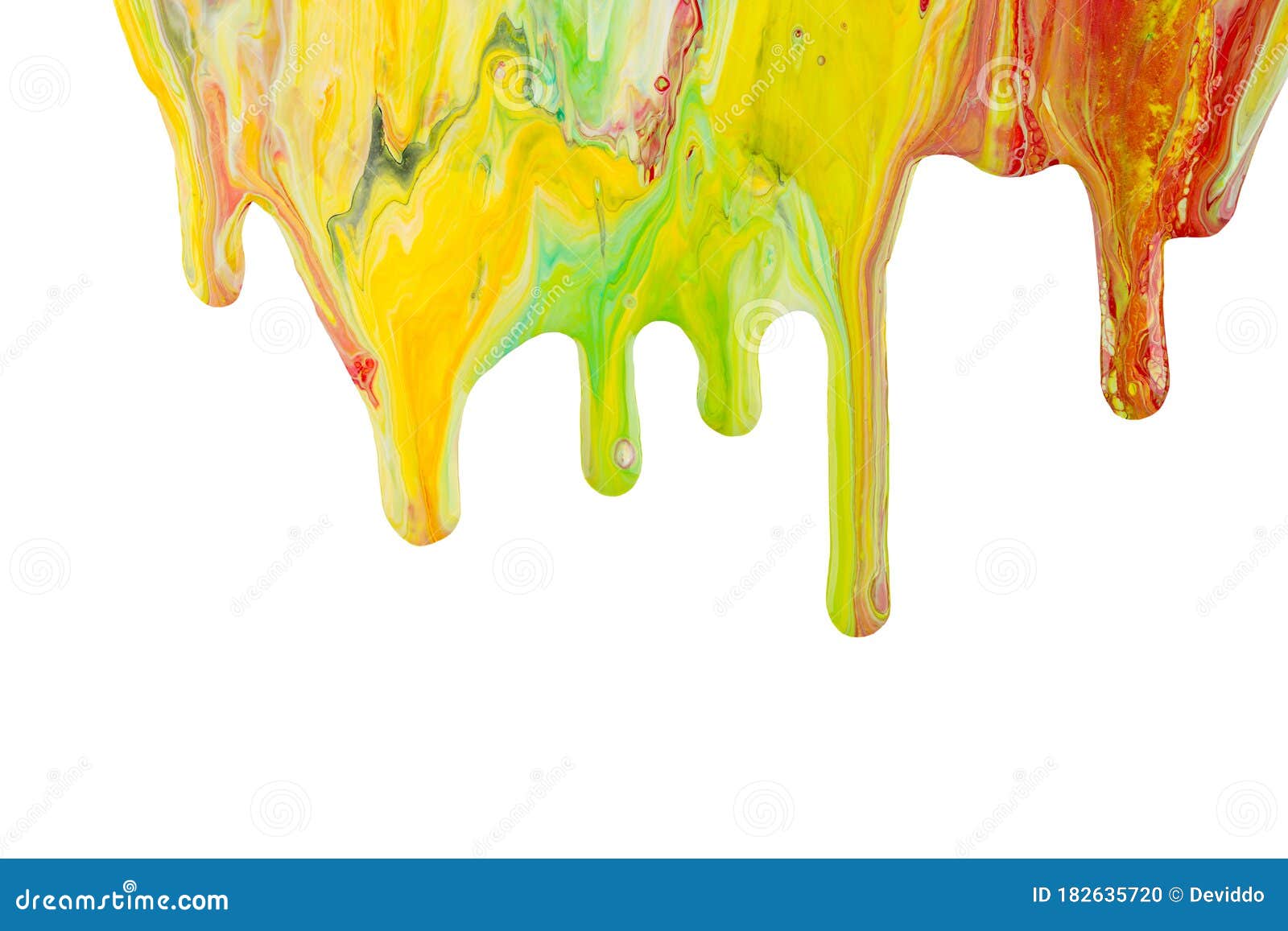 Color dripping paint stock illustration. Illustration of acrylic ...