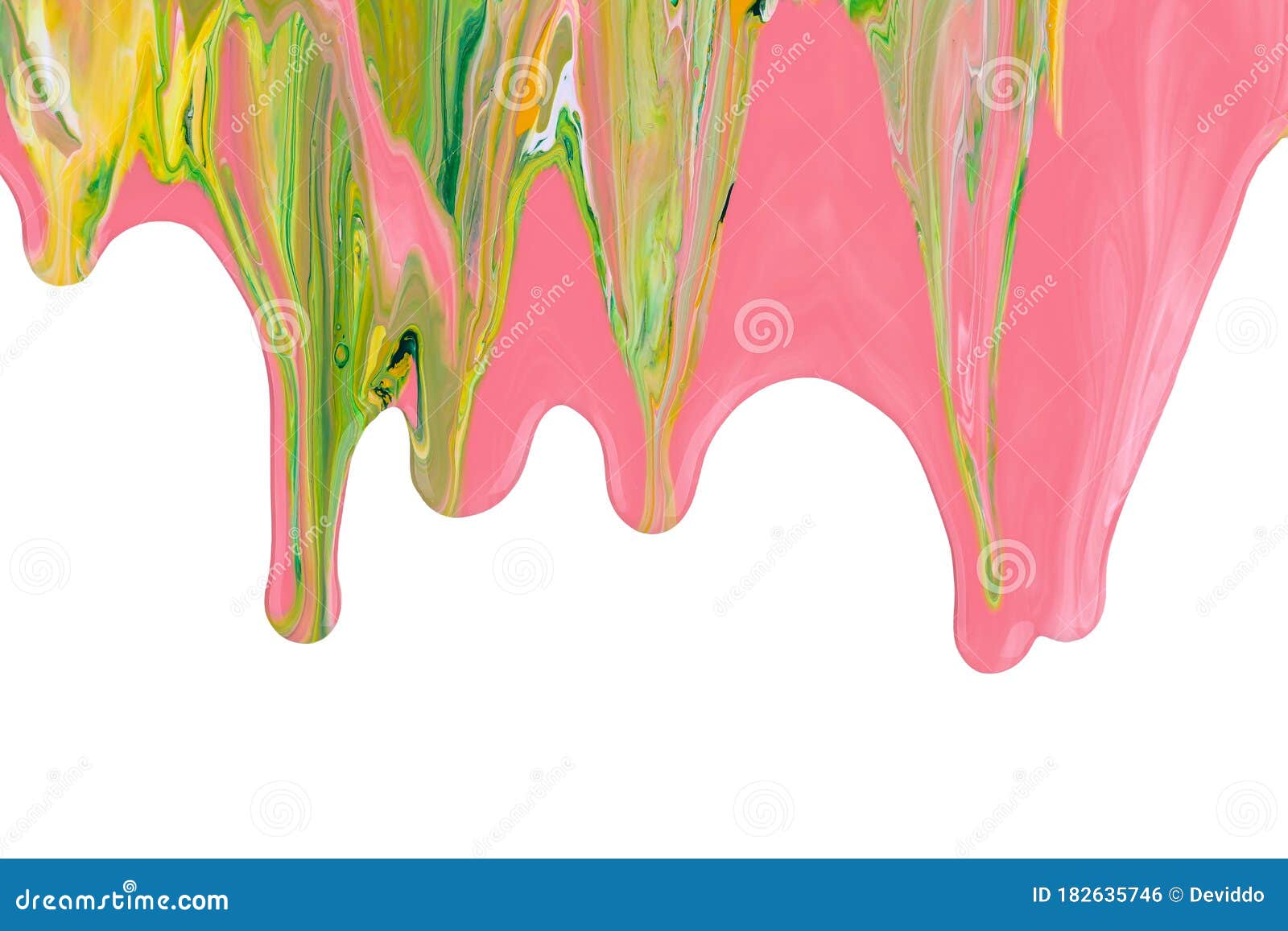 Color dripping paint stock illustration. Illustration of artistic ...