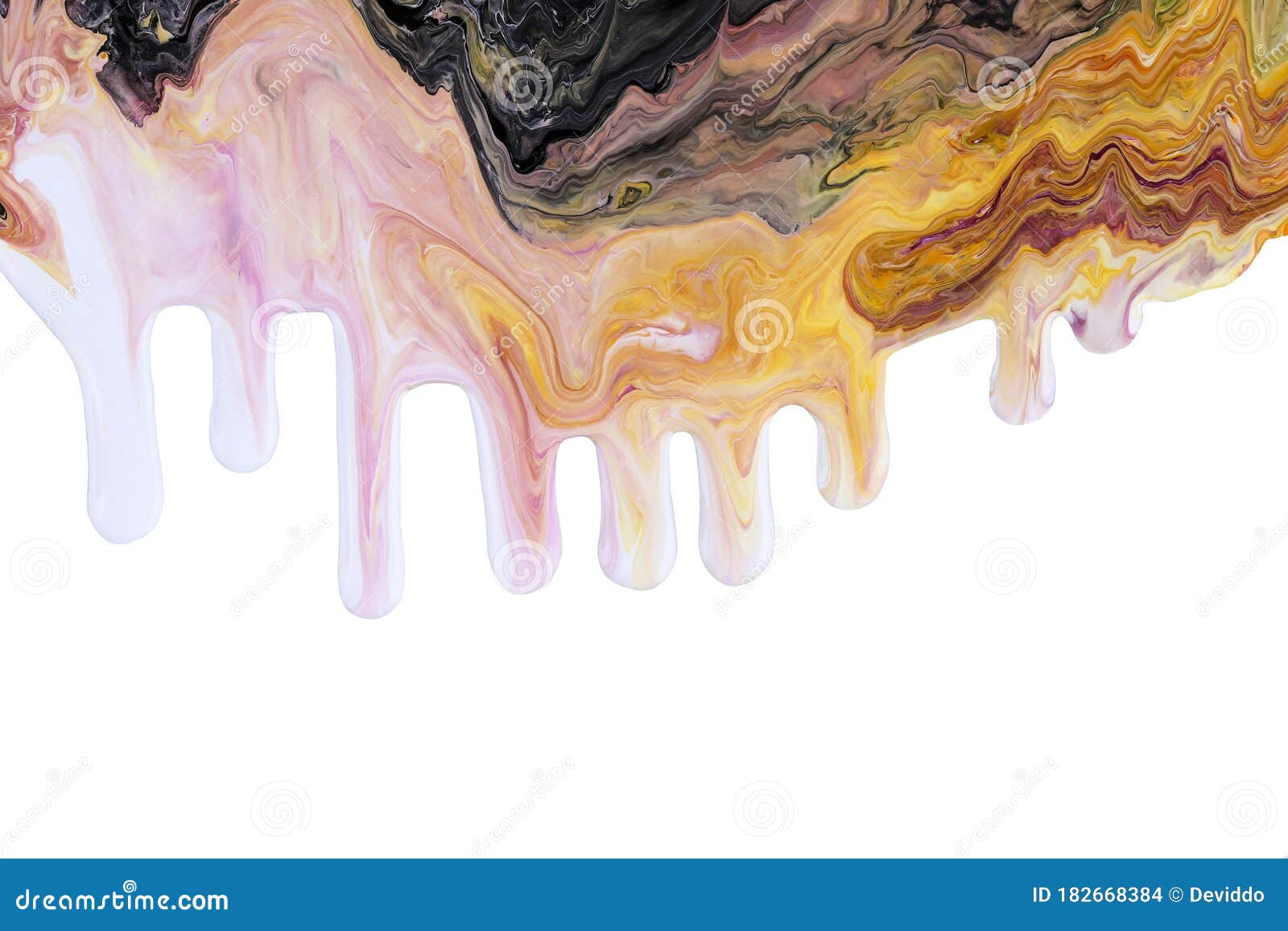 Color dripping paint stock illustration. Illustration of blend - 182668384
