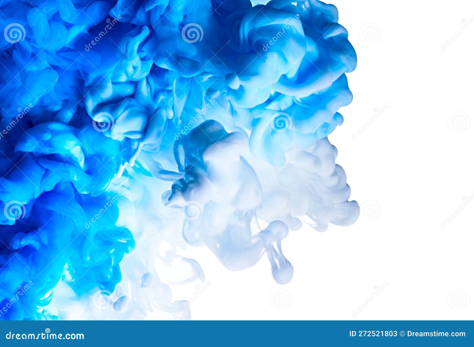 Color Drop In Water, Photographed In Motion. Abstract Swirling. Cloud ...