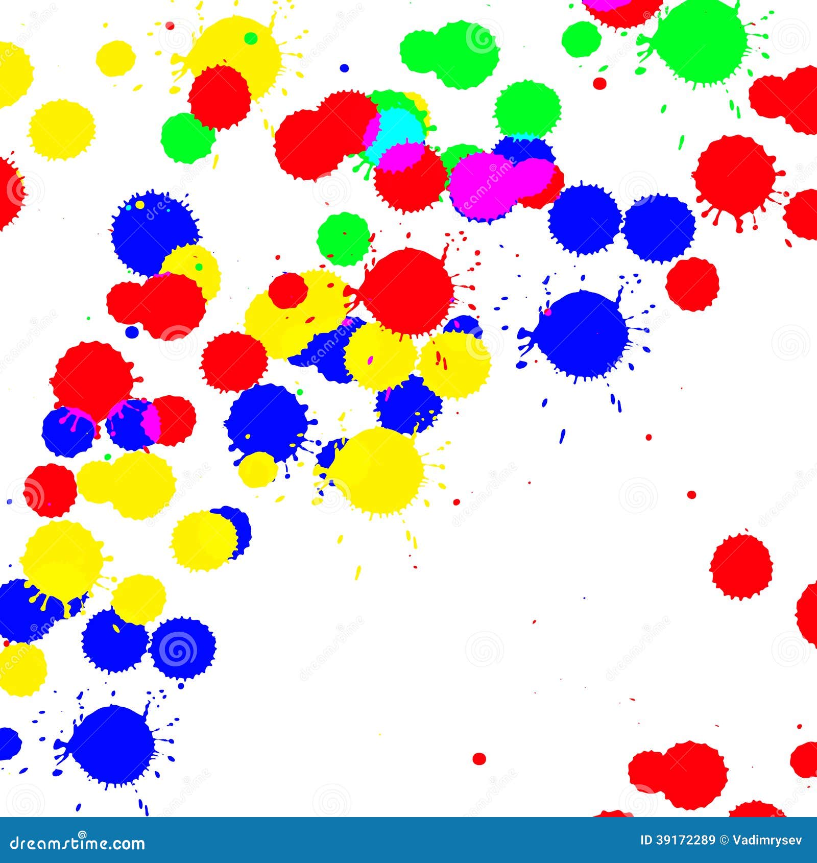 Color drop ink splatter stock vector. Illustration of dirty - 39172289