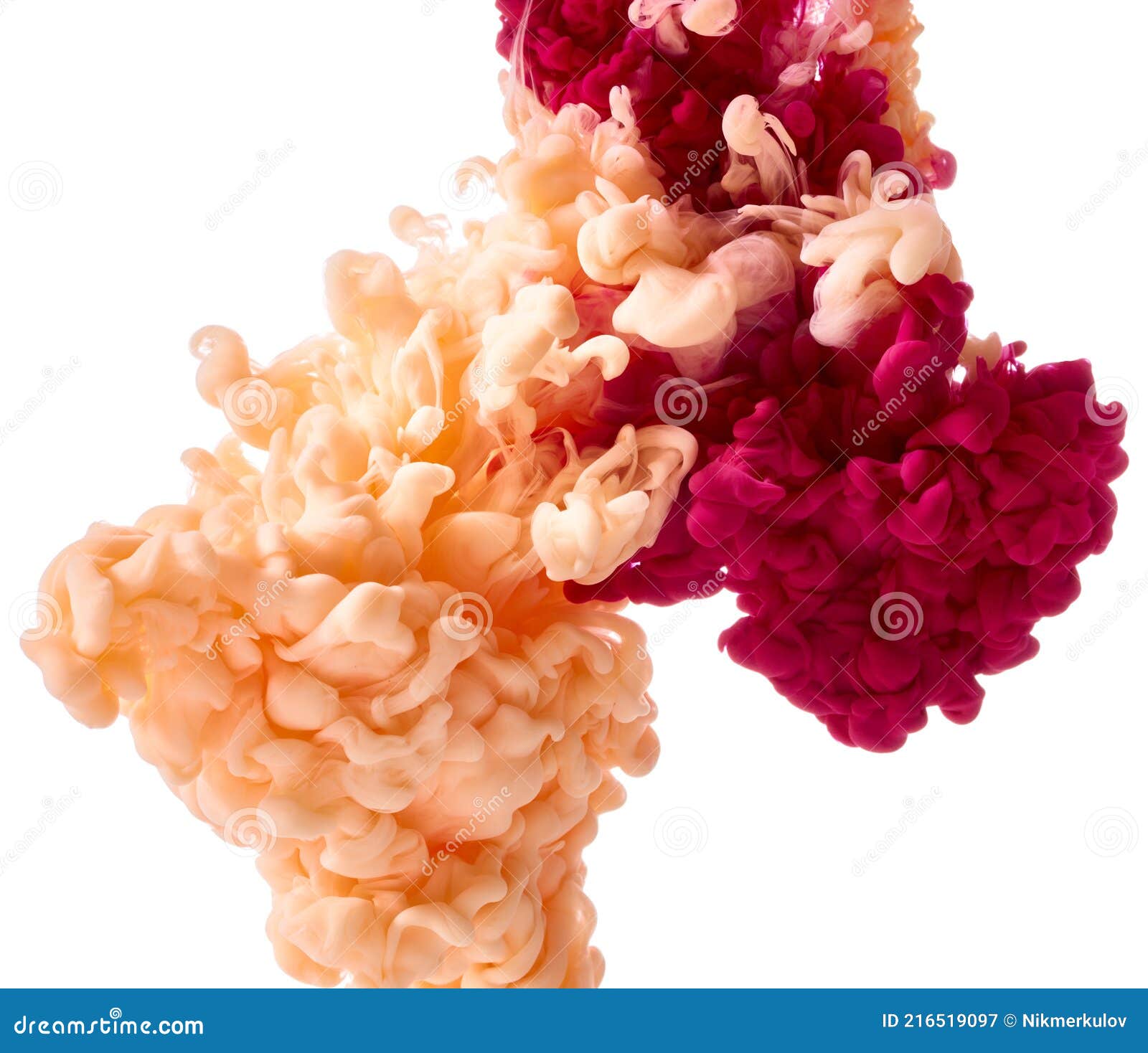 Color drop in water stock image. Image of background - 216519097