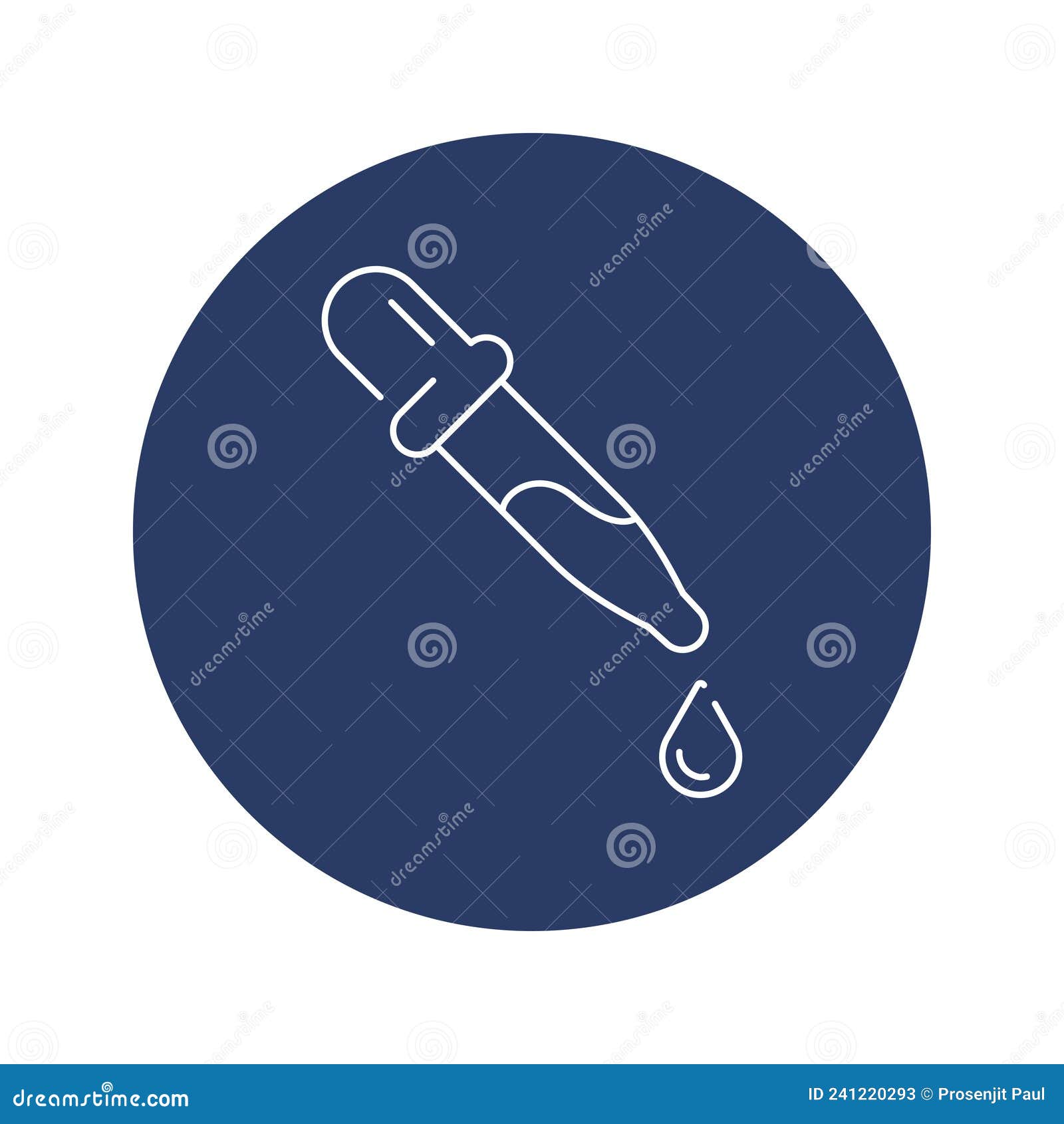 Color dropper icon vector stock vector. Illustration of glass - 241220293