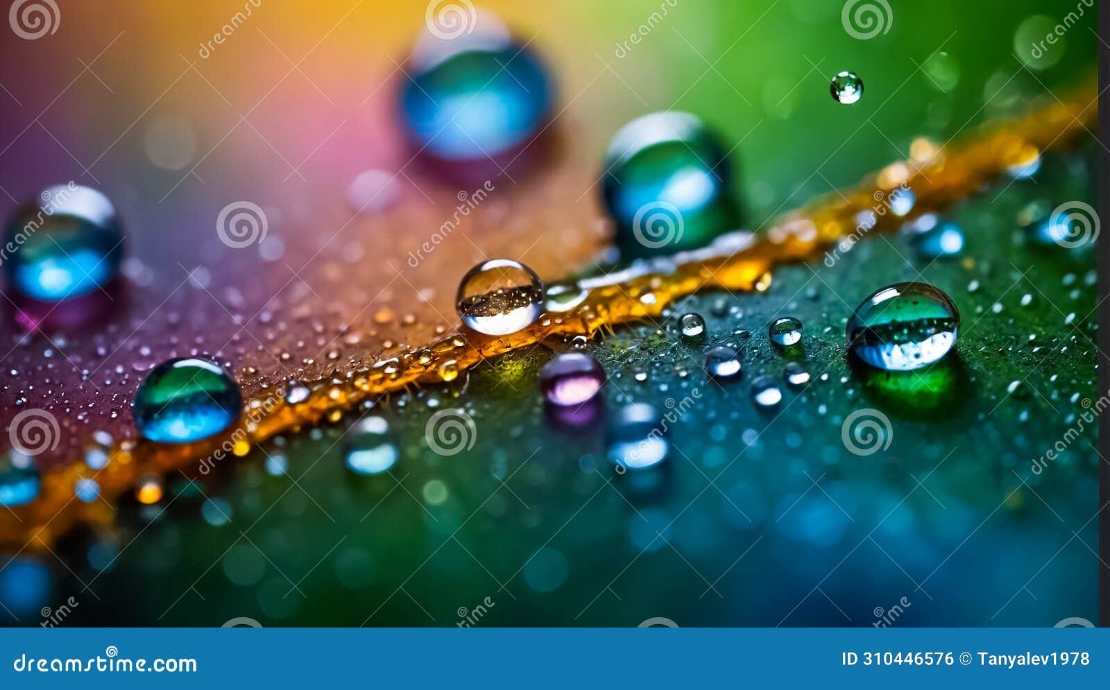 Color Drops Condensation, Bright Stock Illustration - Illustration of ...