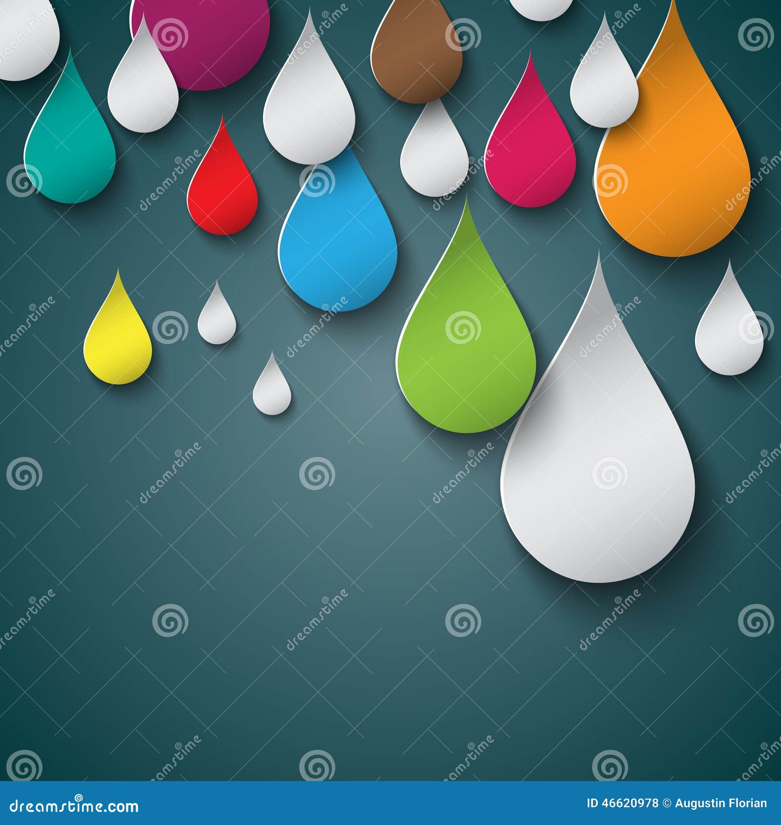 Color drops stock vector. Illustration of connection - 46620978
