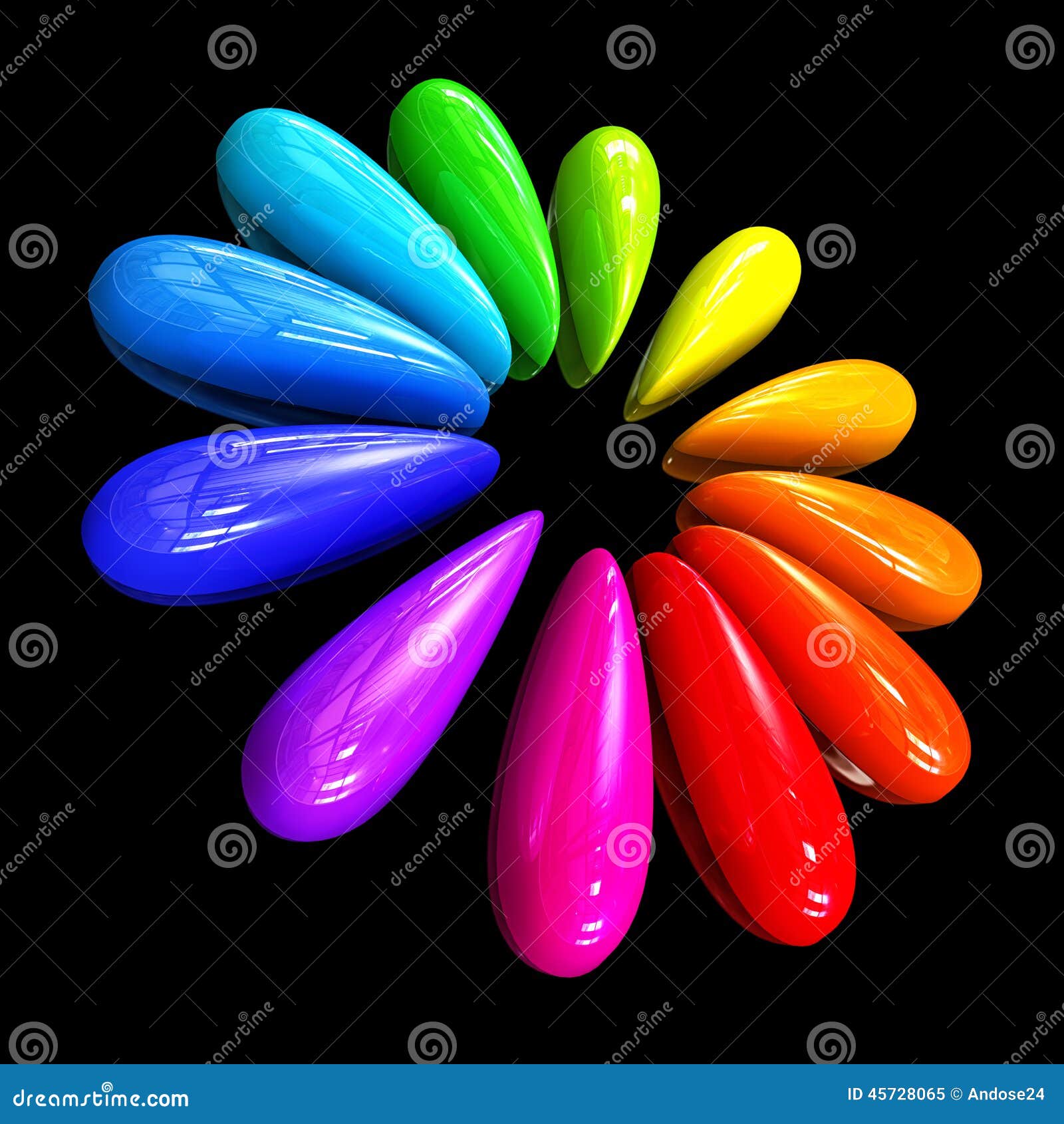 Color drops stock illustration. Illustration of pour - 45728065
