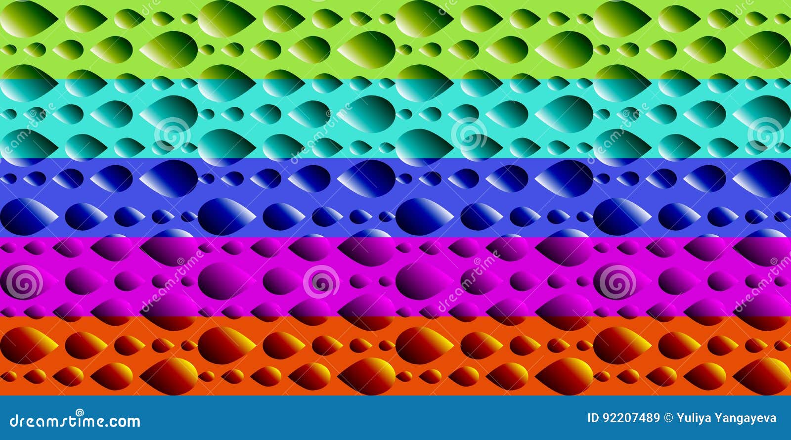 Color Drops with Different Depth of Color. Stock Vector - Illustration ...