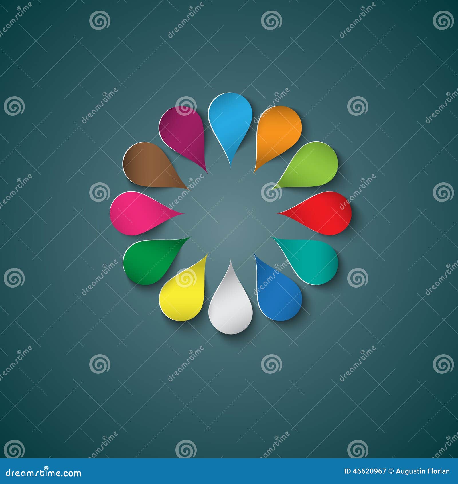 Color drops logo design stock vector. Illustration of drop - 46620967