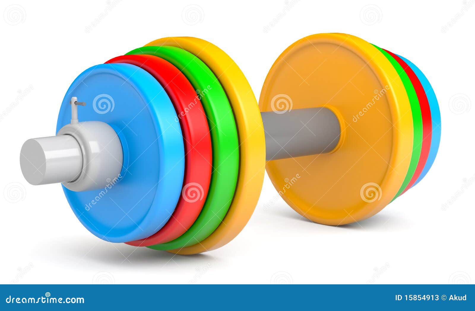 Color dumbbell stock illustration. Illustration of isolated - 15854913