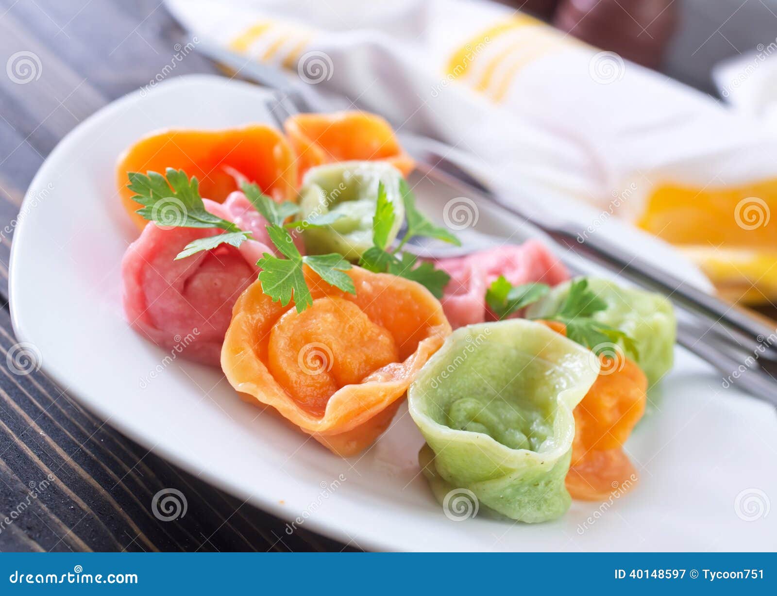 Color dumplings stock image. Image of black, dish, meat - 40148597