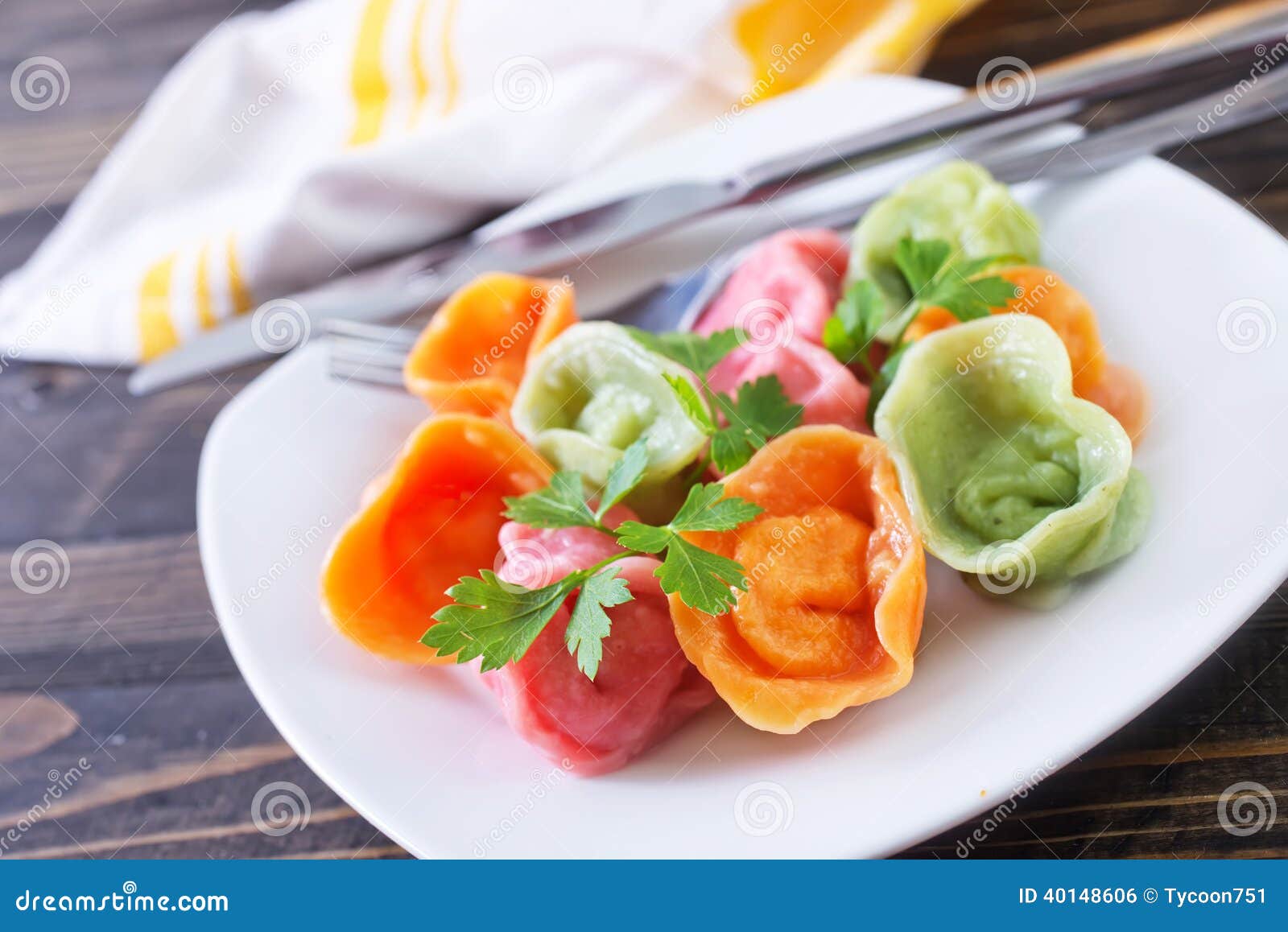 Color dumplings stock photo. Image of dough, meat, cooked - 40148606