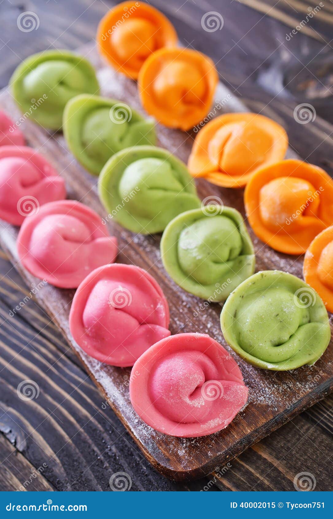 Color dumplings stock image. Image of closeup, dough - 40002015