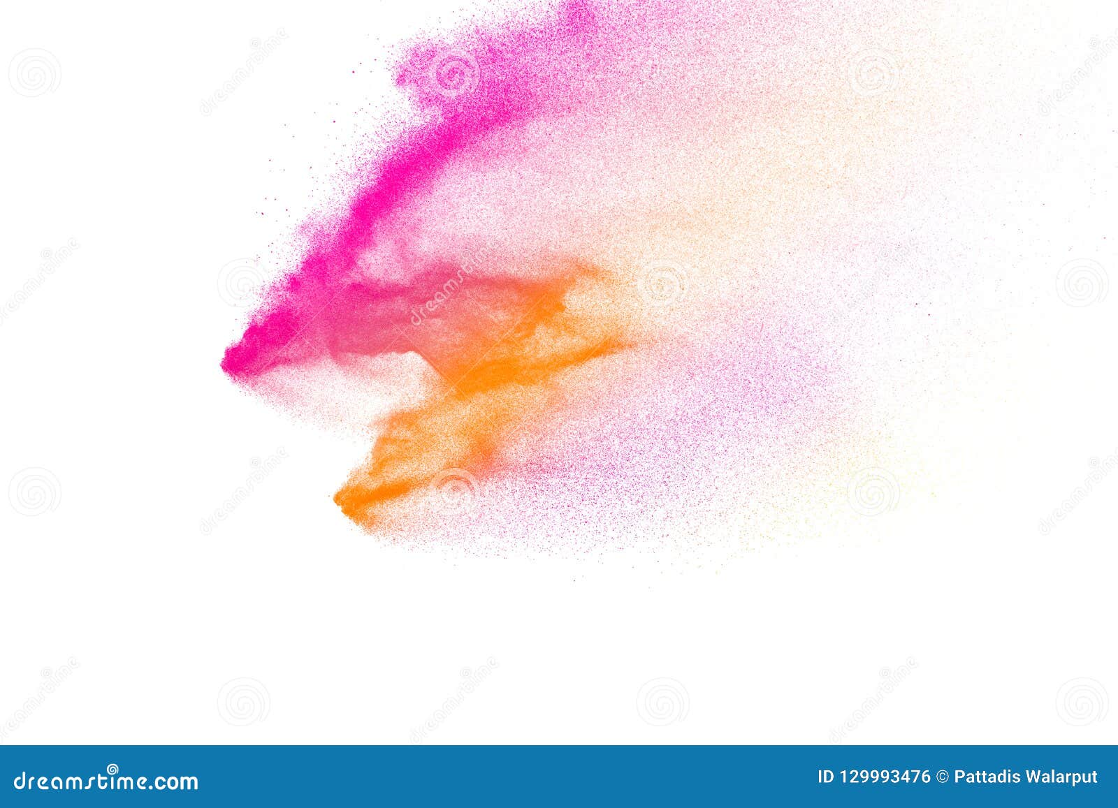 Color Dust Splash Cloud on White Background. Stock Photo - Image of ...