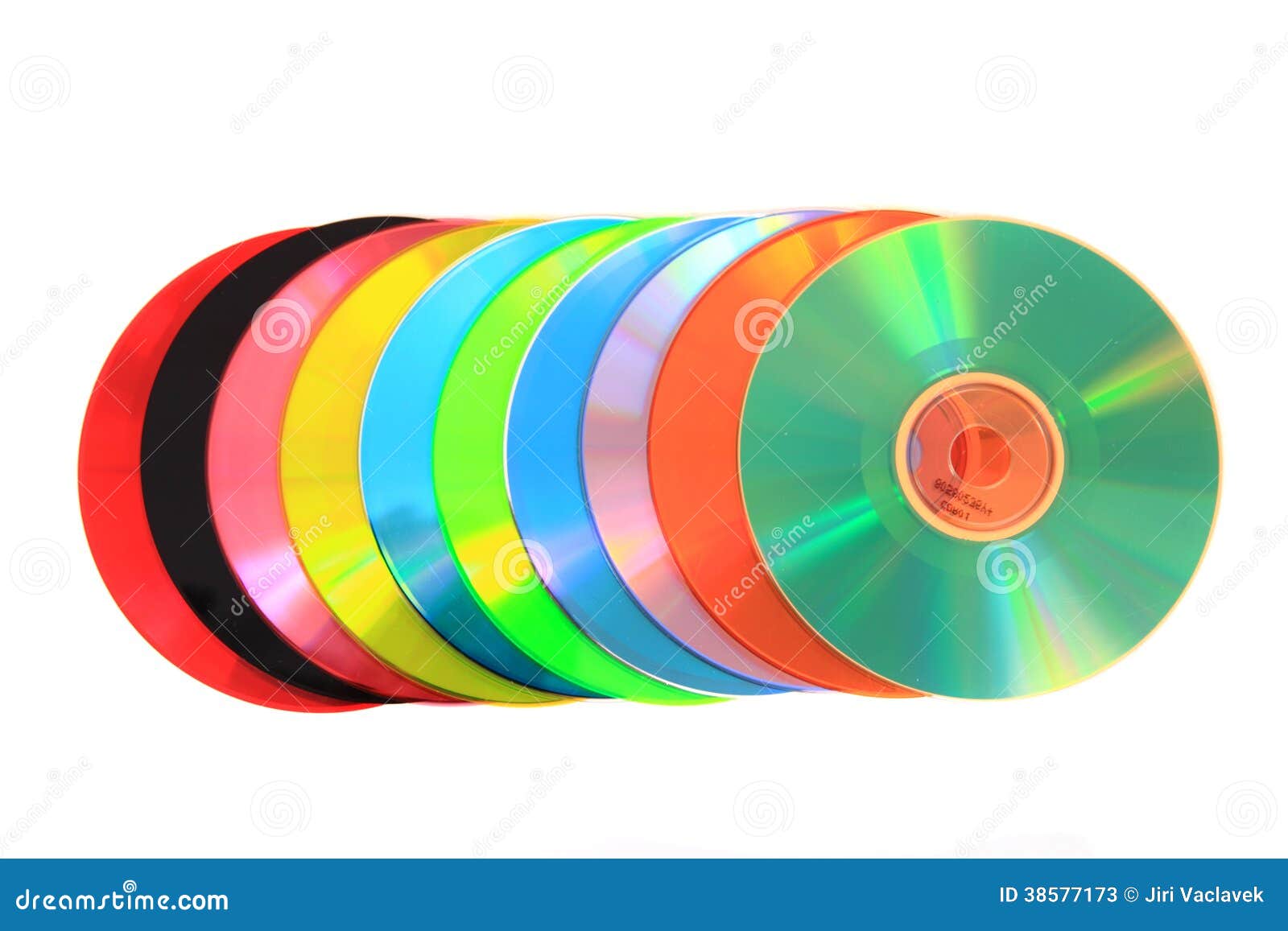 Color DVD and CD (data) stock image. Image of storage - 38577173