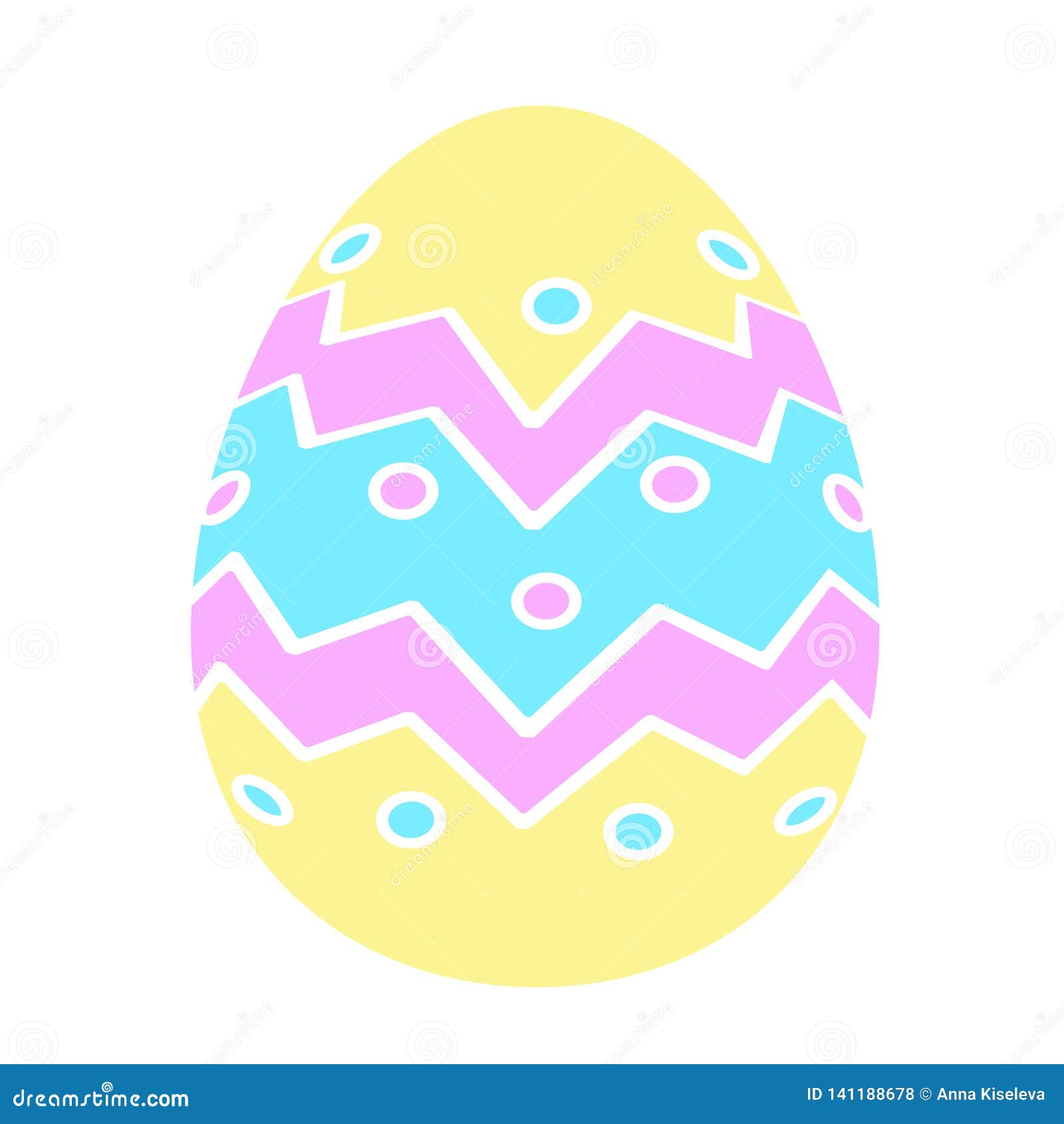 Color Easter Egg Icons Flat Style Stock Illustration - Illustration of ...