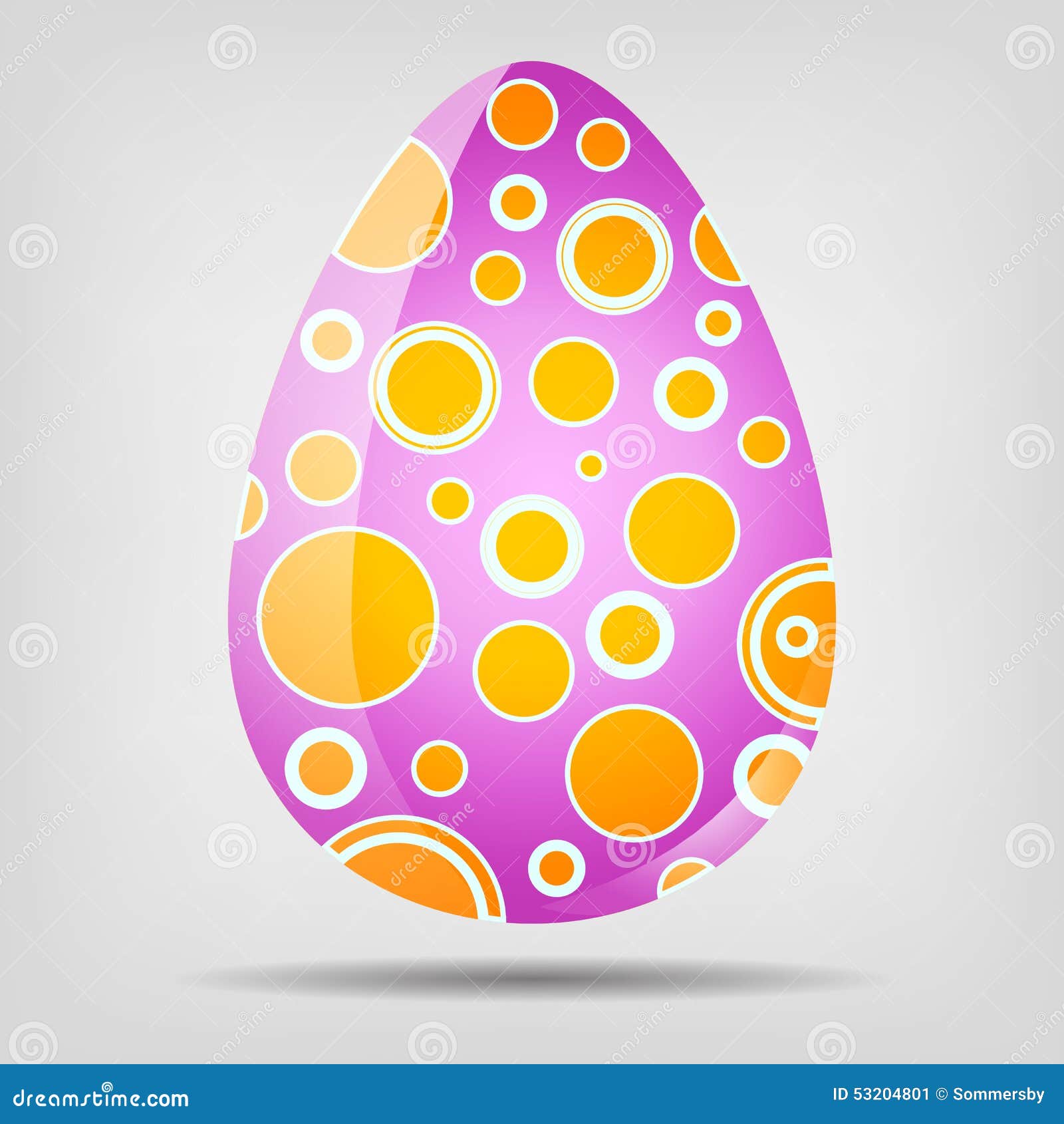 Color Easter Egg Sign Icon with Bubbles. Easter Tradition Symbol Stock ...