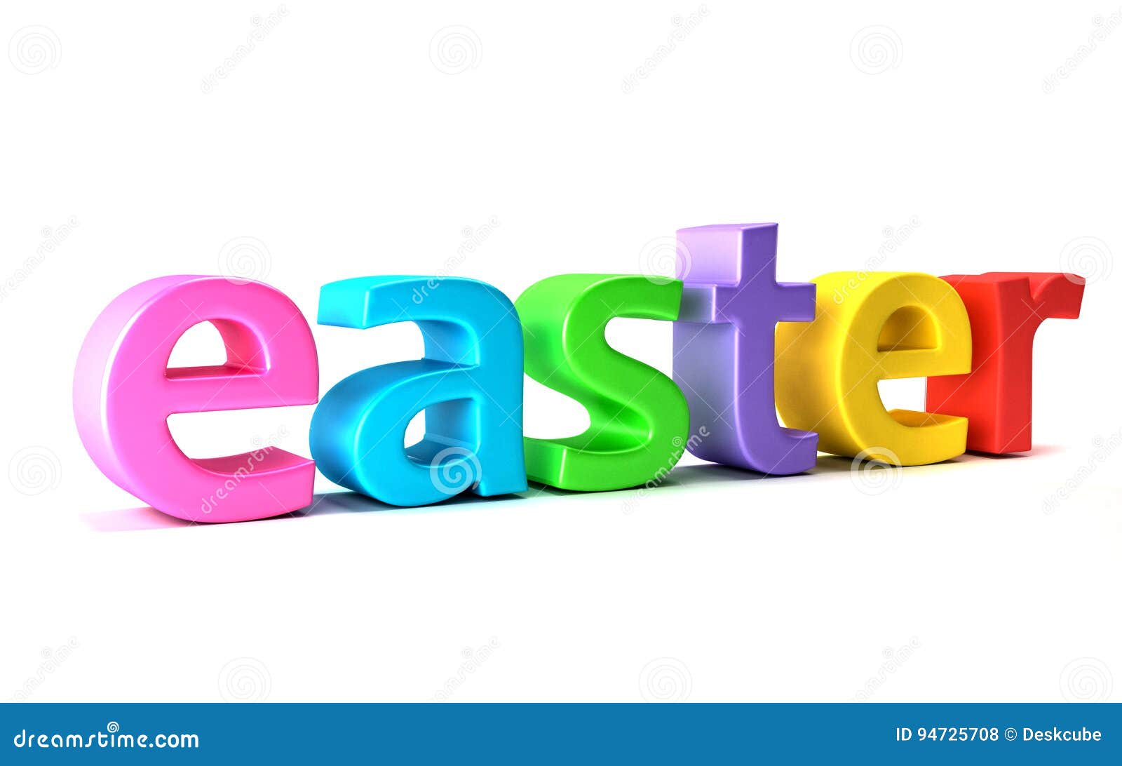 Easter Season . 3D Render Illustration Stock Illustration ...