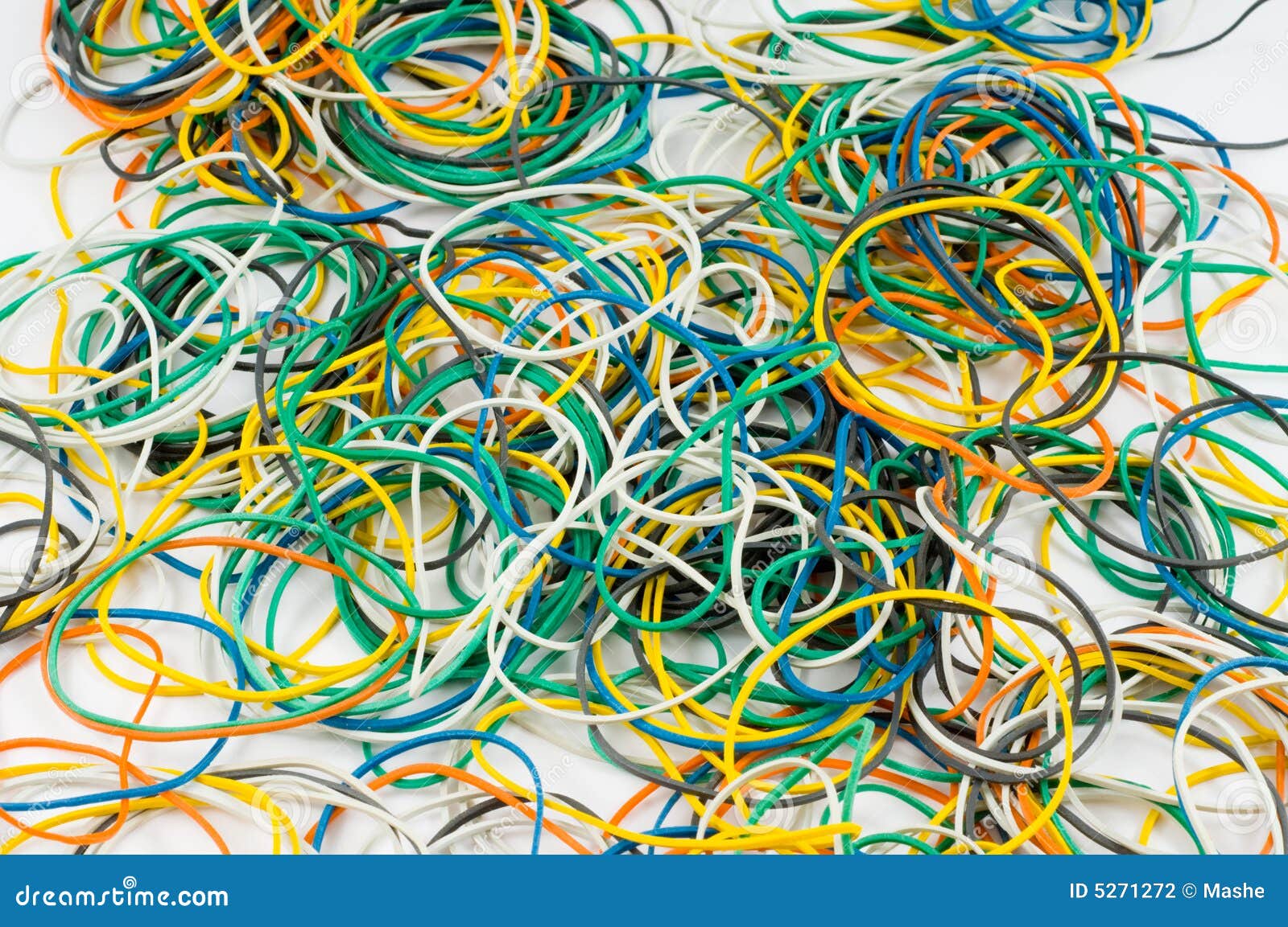 Color elastic bands stock photo. Image of design, coloured - 5271272