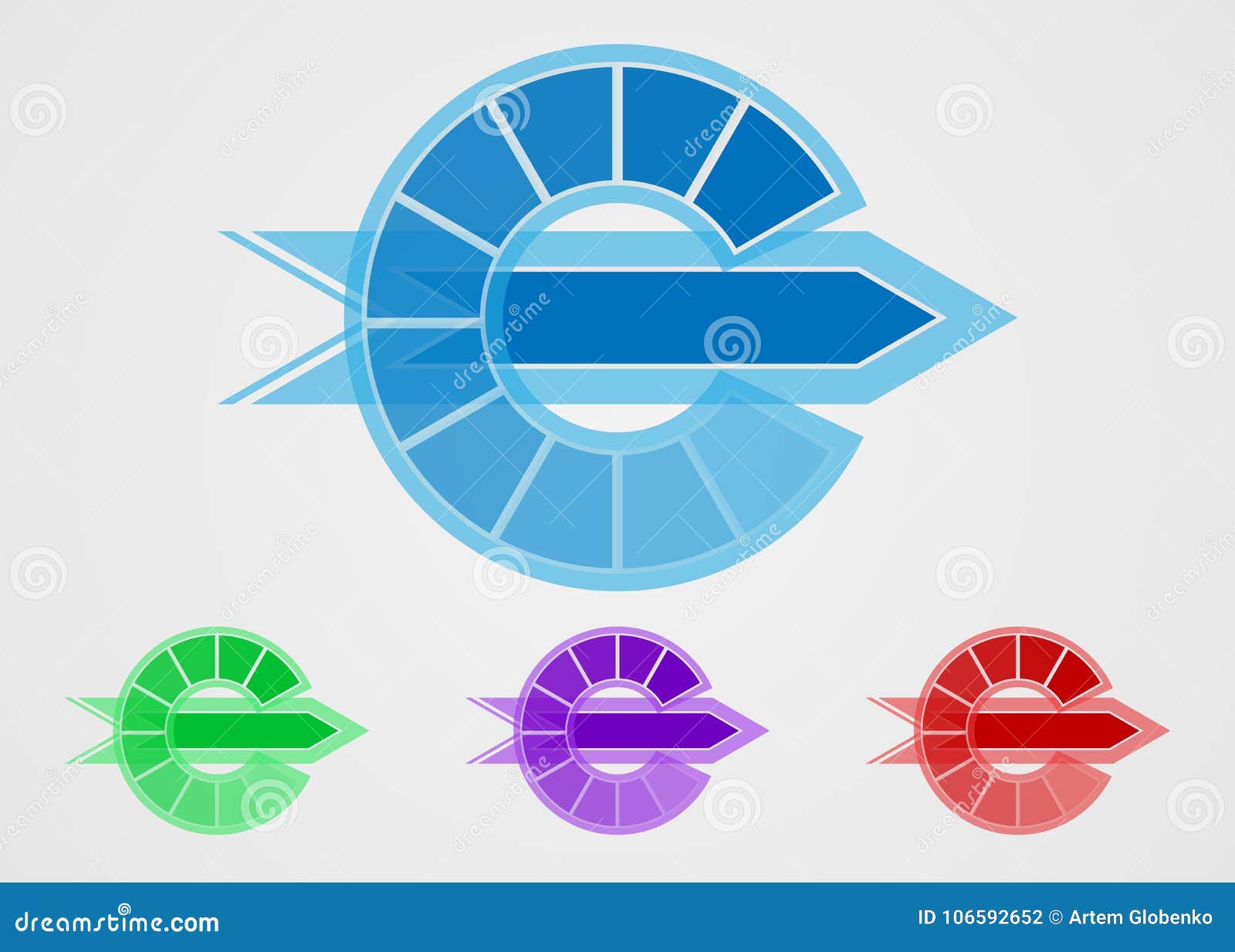 The Color Element of the Load. Stock Vector - Illustration of arrow ...