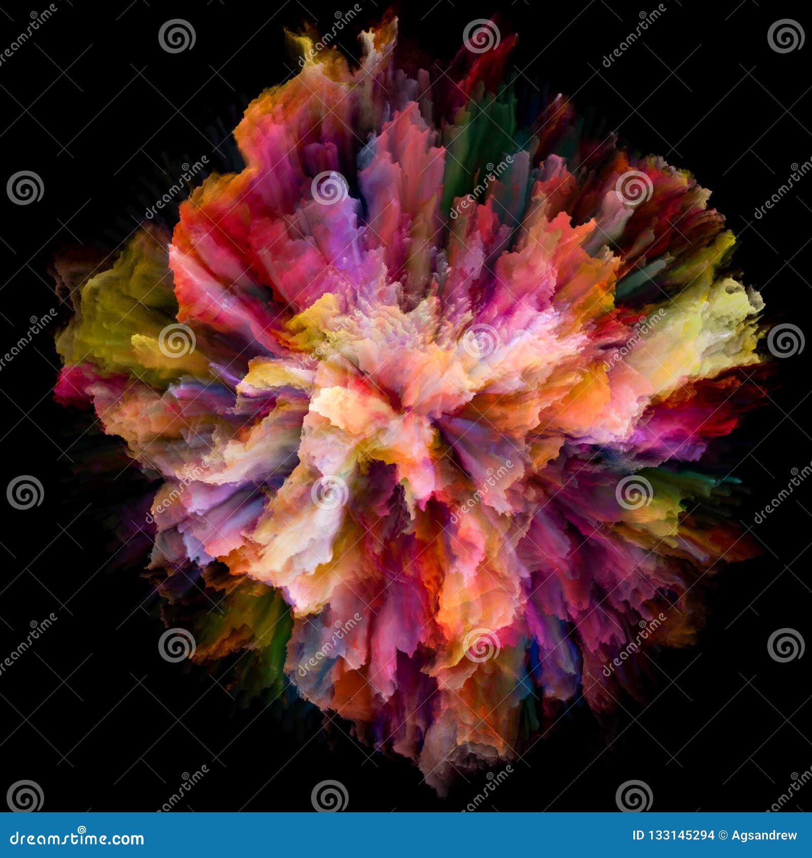 Speed of Color Splash Explosion Stock Illustration - Illustration of ...