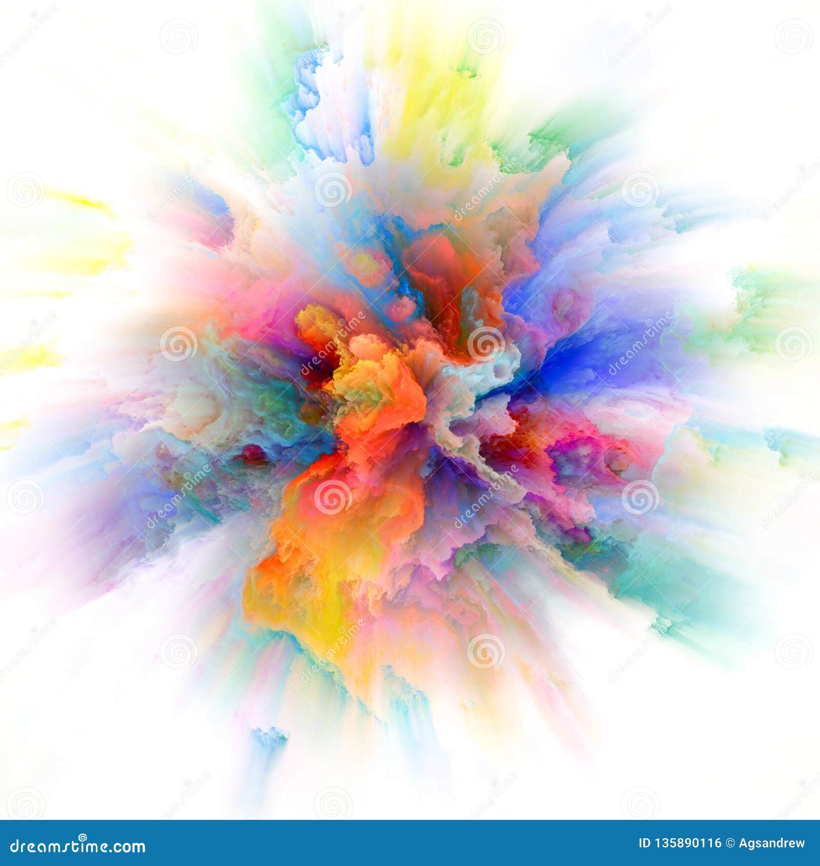 Vibrant Color Splash Explosion Stock Illustration - Illustration of ...