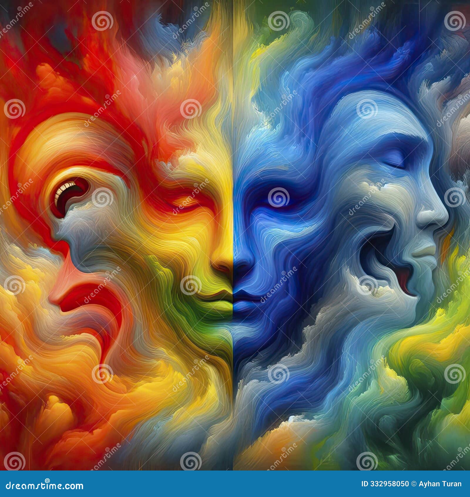 The Color of Emotions. Colorful Illustration Background Stock ...