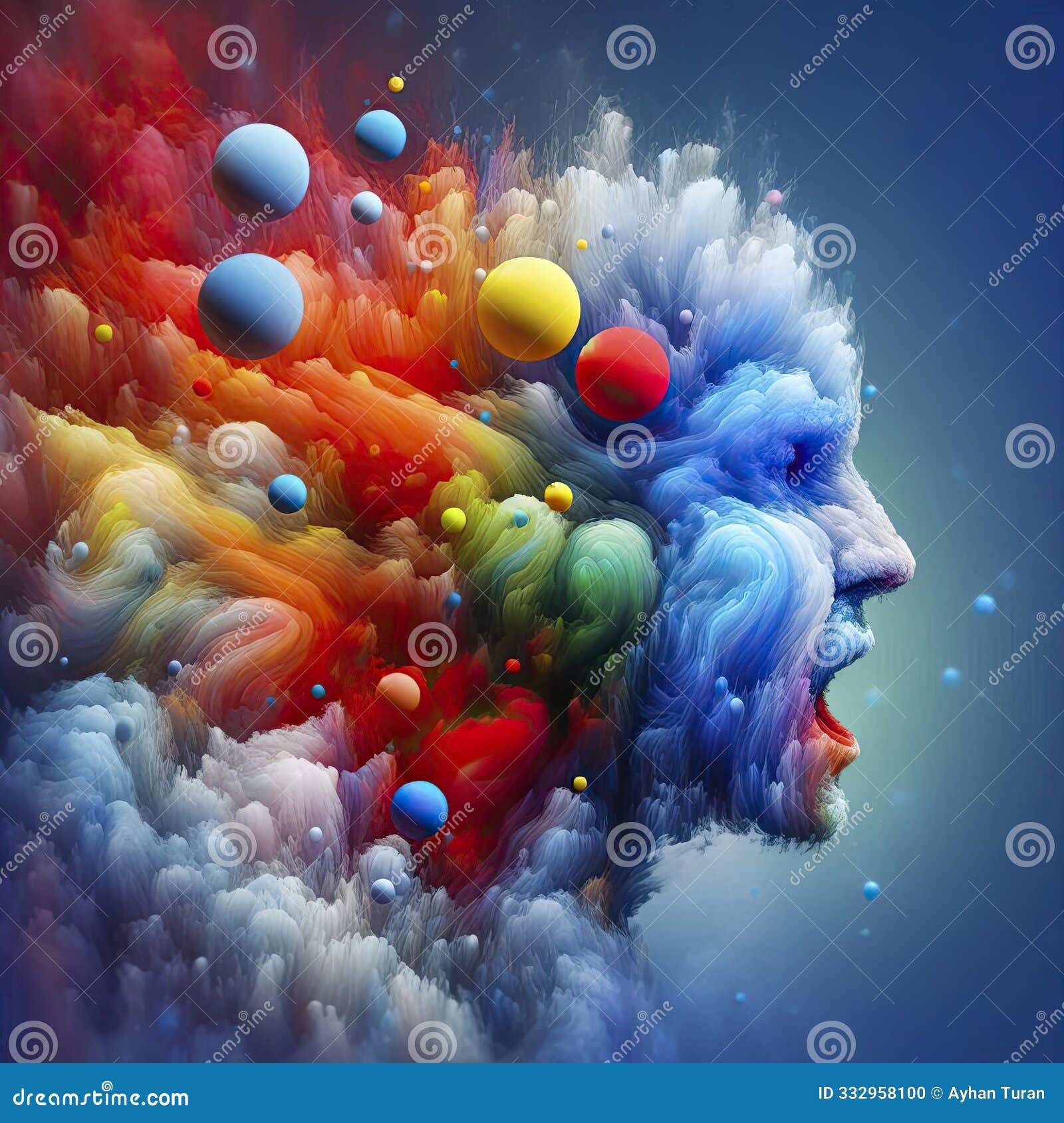 The Color of Emotions. Colorful Illustration Background Stock ...