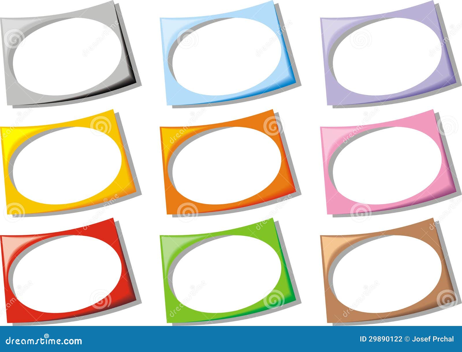 Empty frames collection stock vector. Illustration of empty - 29890122
