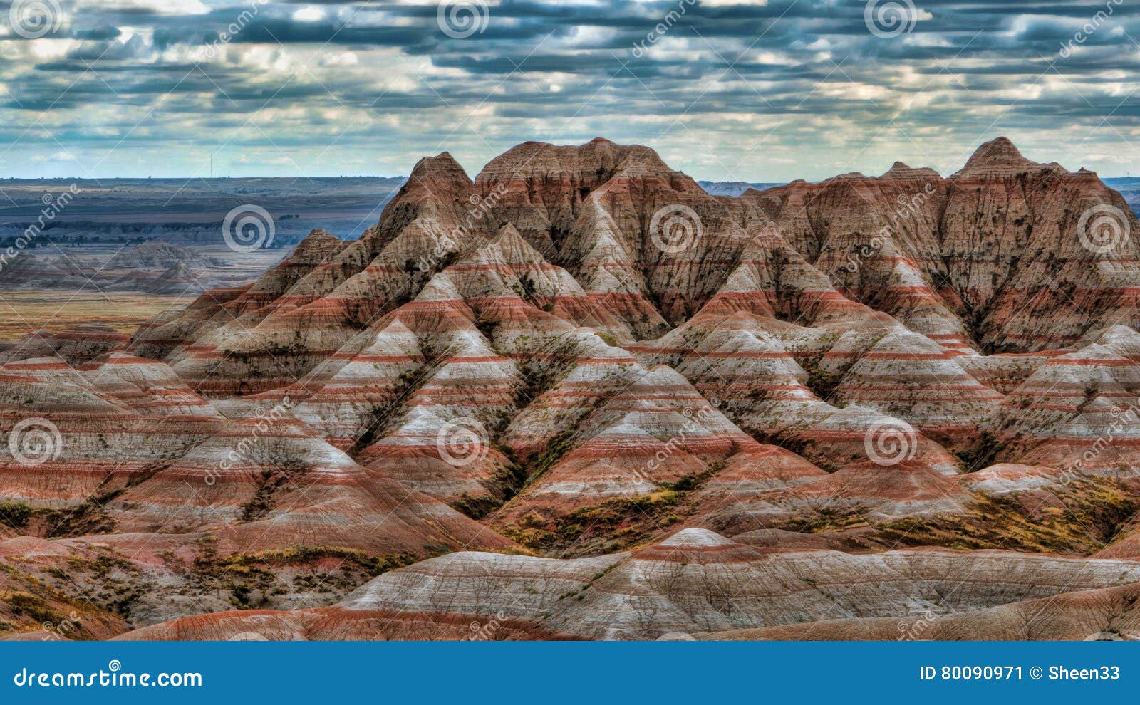 Color en los Badlands imagen de archivo. Imagen de rocas - 80090971