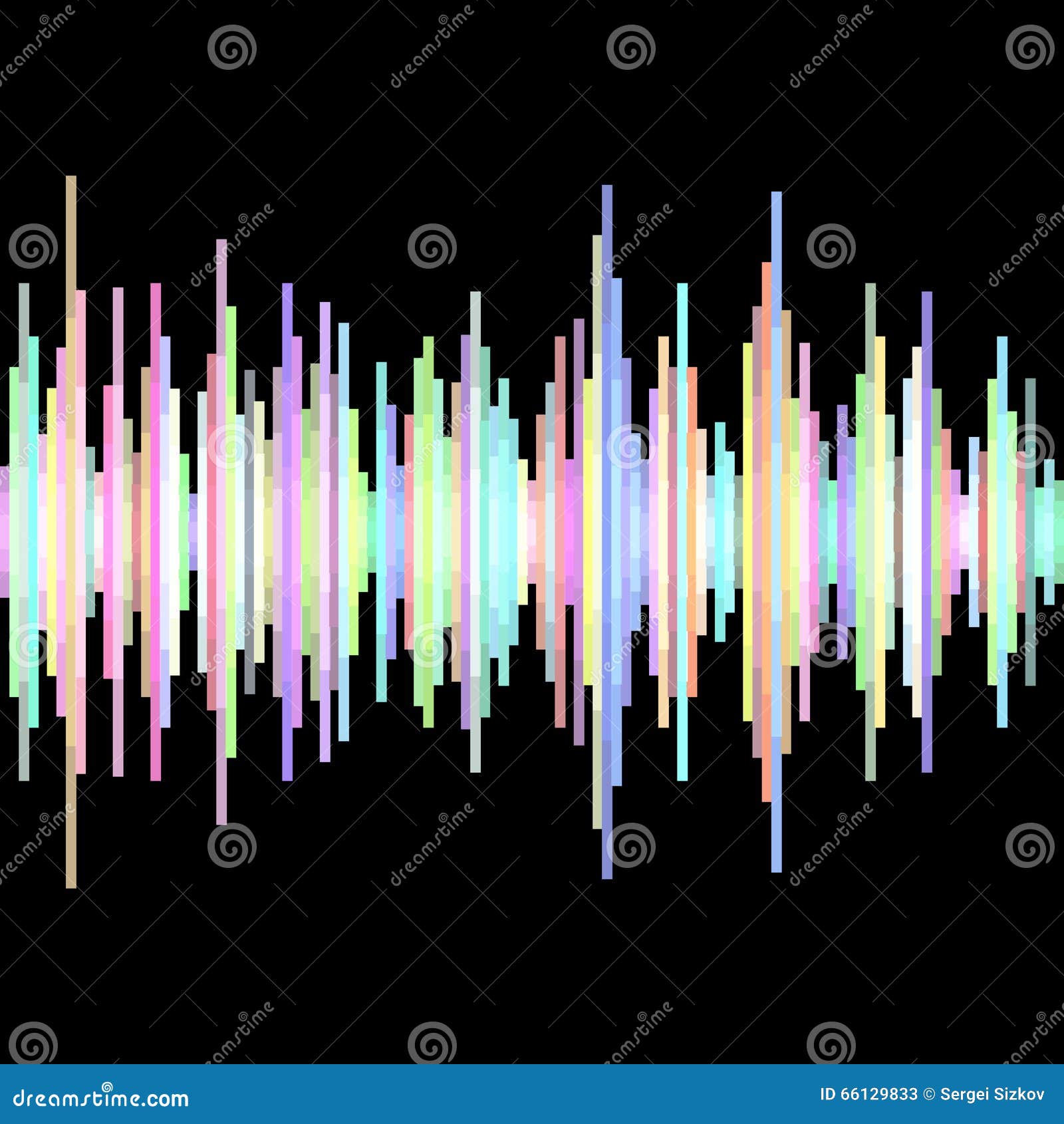Color Equalizer in Vintage Style. Vector Stock Vector - Illustration of ...