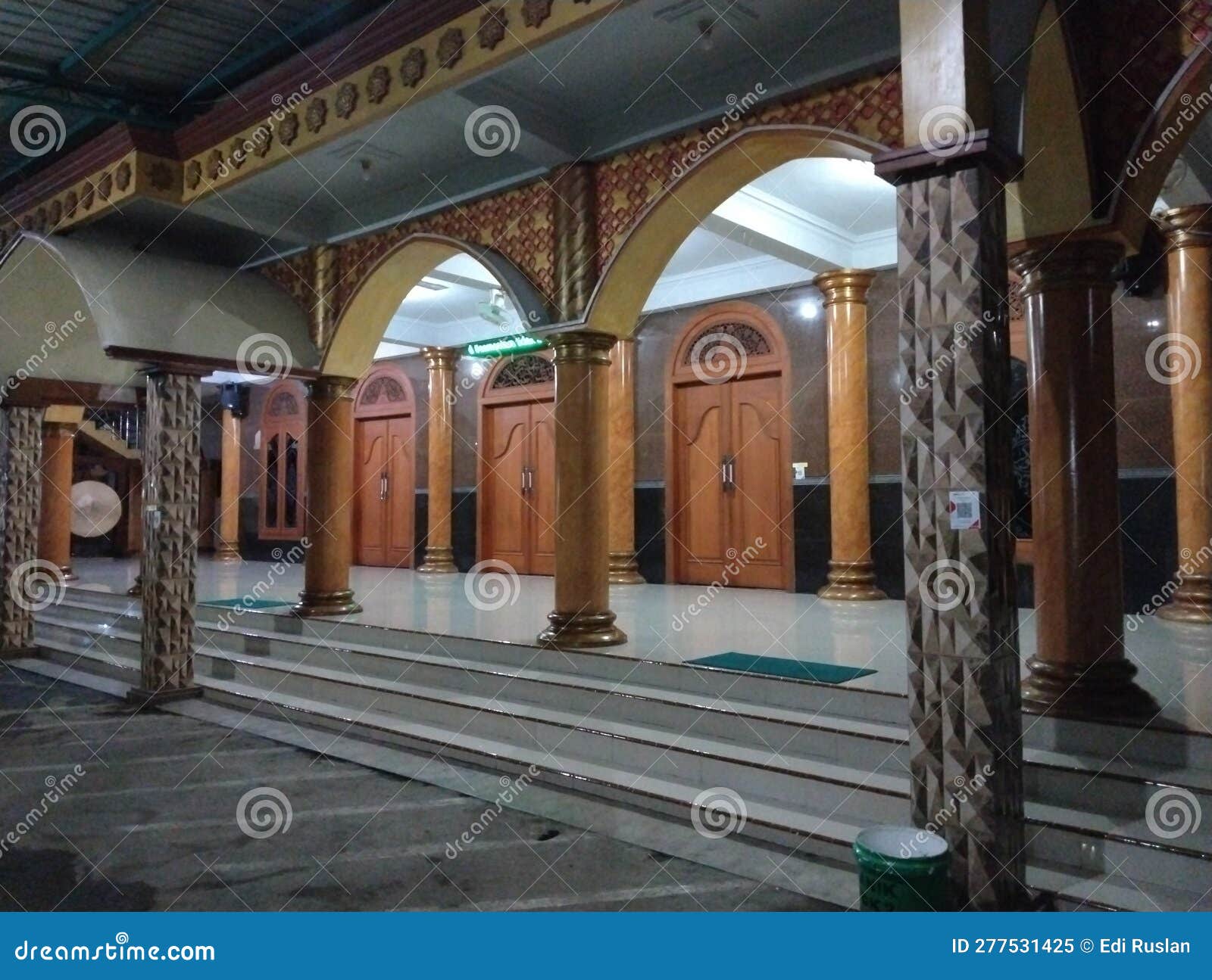 Color Example Mosque, House, and Office Stock Image - Image of mosque ...