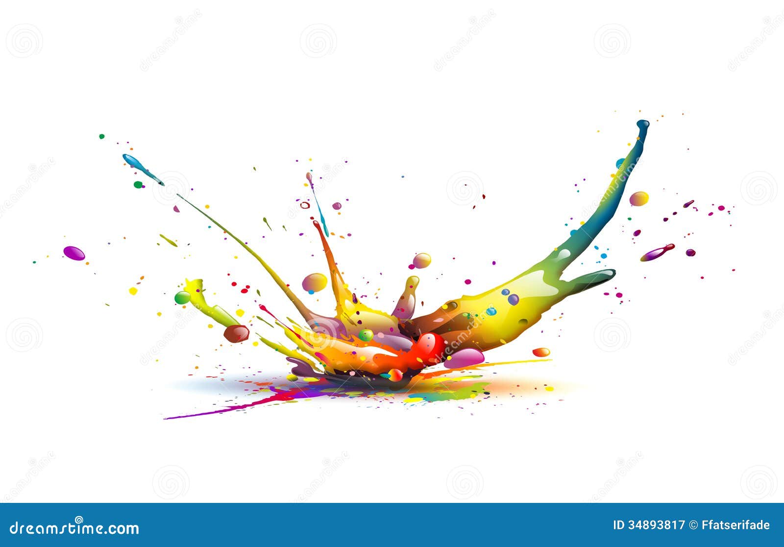 Color explosion stock illustration. Illustration of strudel - 34893817