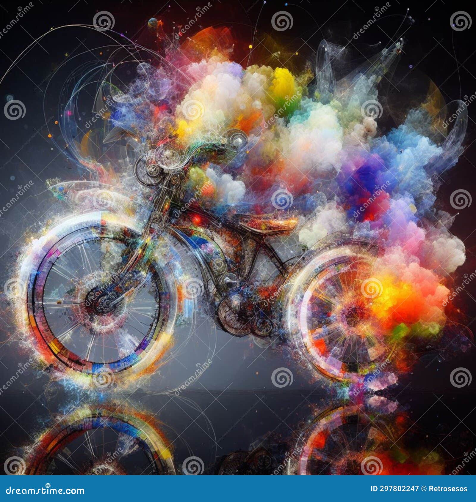 A Color Explosion of Paint Render a Steampunk Geared Poly and Gears ...