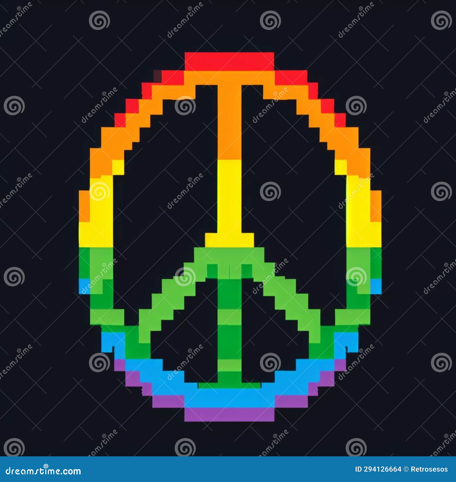 A Color Explosion of Paint Render a Steampunk Geared Poly Peace Symbol ...