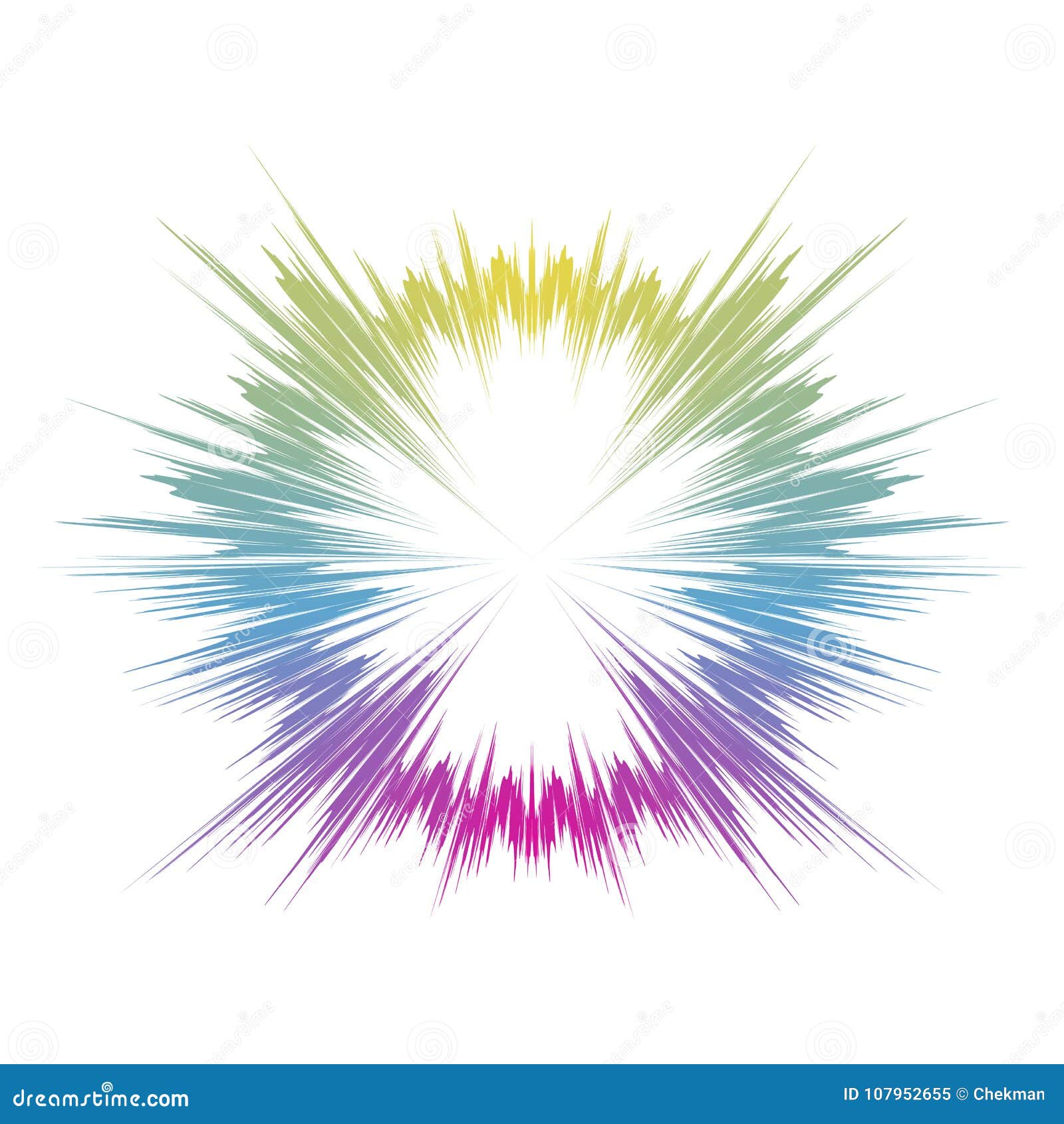 Color Explosion. Vector Illustration Stock Illustration - Illustration ...
