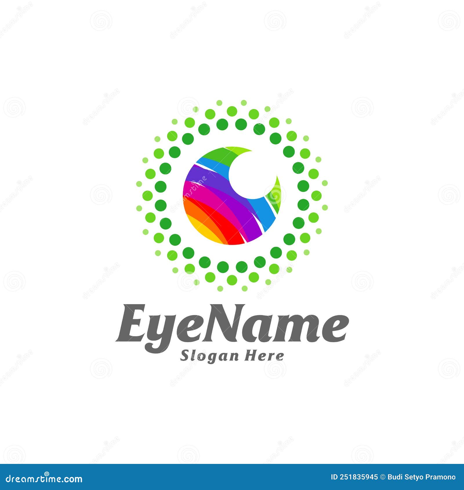 Color Eye Logo Design Template. Eye Color Logo Concept Vector Stock ...