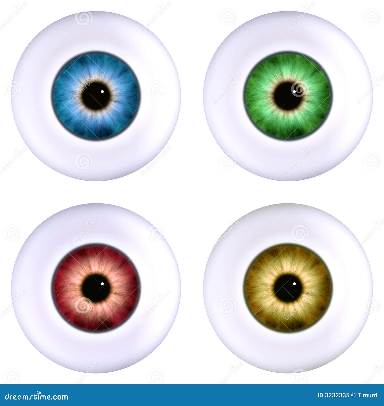 Color eyeball stock illustration. Illustration of optometry - 3232335