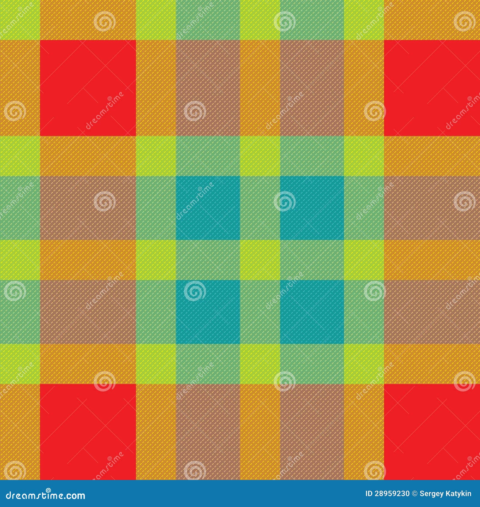 Color Fabric Plaid. Seamless Vector Illustration Stock Vector ...