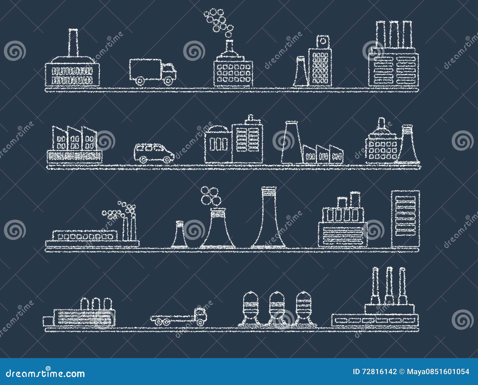 Color factory stock vector. Illustration of processing - 72816142