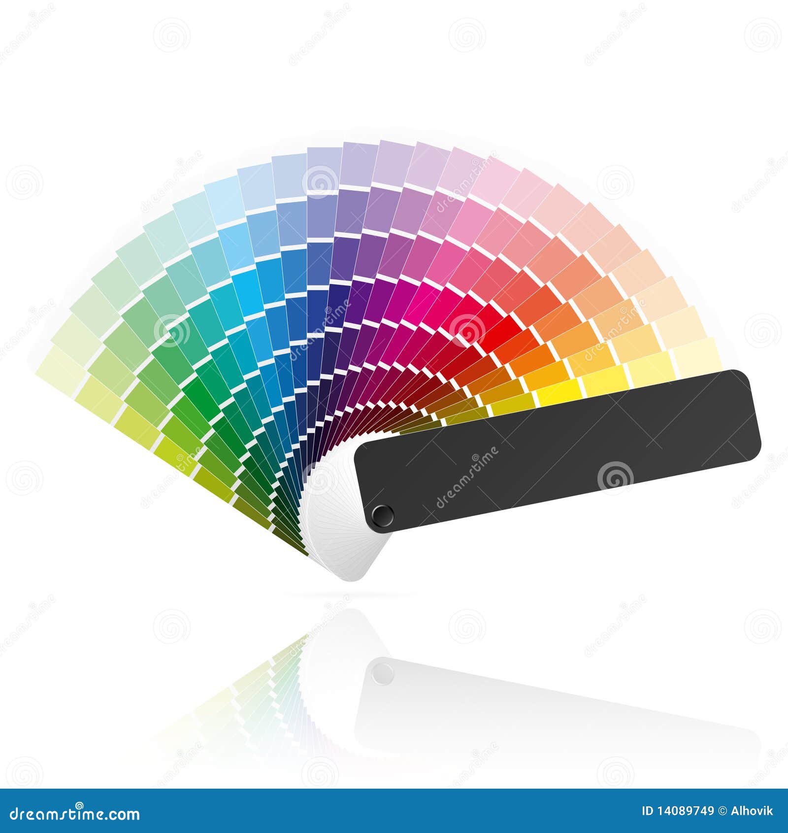 Color fan stock vector. Illustration of multicolor, colors - 14089749